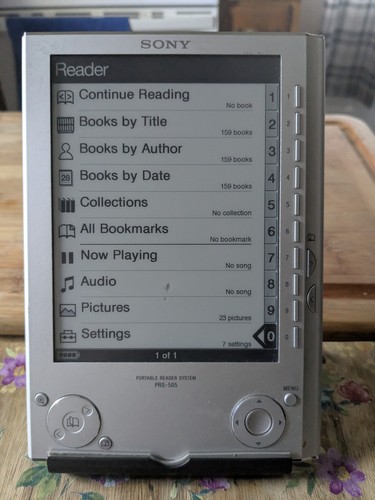 Sony PRS-505 Silver E-reader Good condition Fully Tested 2008 Spot On ...