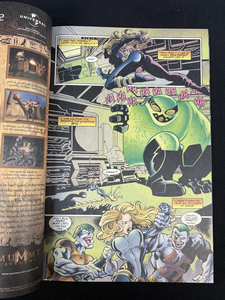 BIRDS OF PRAY NO 36 DC COMIC BOOK DEC 2001 COMICS ART Y2K CANARY JOKER ...