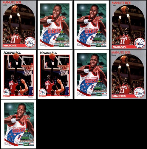 Hoops Manute Bol Philadelphia 76ers (9) Card Lot - LAST CHANCE – DON’T ...