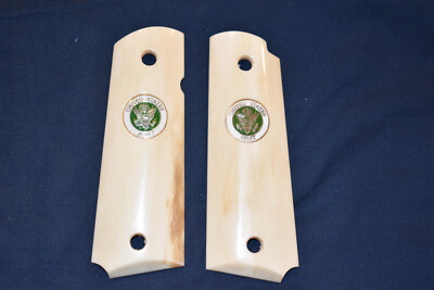 COLT 1911 GIRAFFE BONE / STAG GRIPS ARMY | eBay