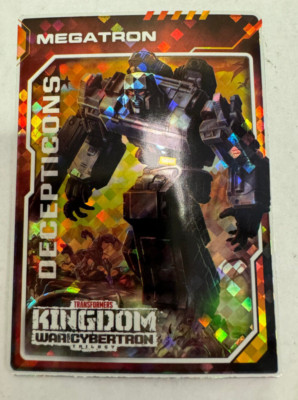 Transformers Kingdom Decepticons Megatron Card War For Cybertron Hasbro ...