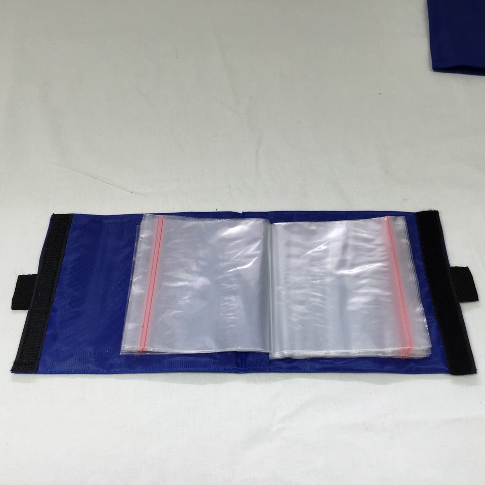 1 x New 30 Pocket Blue Sea Fishing Rig wallet Storage Sea Beach Fishing ...