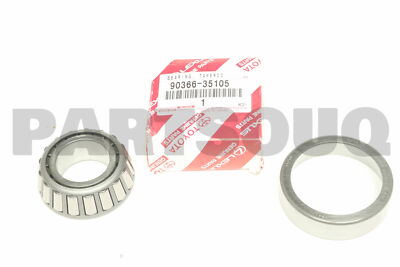 9036635105 Genuine Toyota BEARING (FOR FRONT AXLE HUB OUTER), RH/LH ...