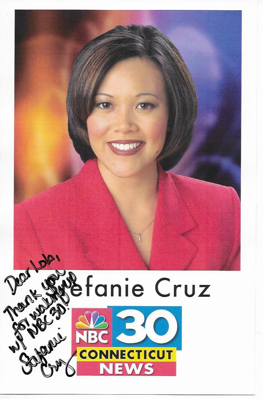 NBC NEWS Connecticut STEFANIE CRUZ signed AUTOGRAPH 4953 | eBay