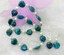 15mm Heart shape blue Azurite Gems White Cultured Pearl Necklace ...