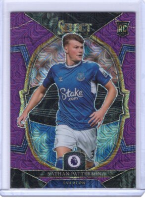 Nathan Patterson RC 2022-23 Select EPL EVERTON Purple Mojo | eBay