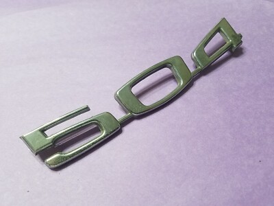 Bin45 used Peugeot 504 emblem logo symbol badge monogram tailgate boot ...