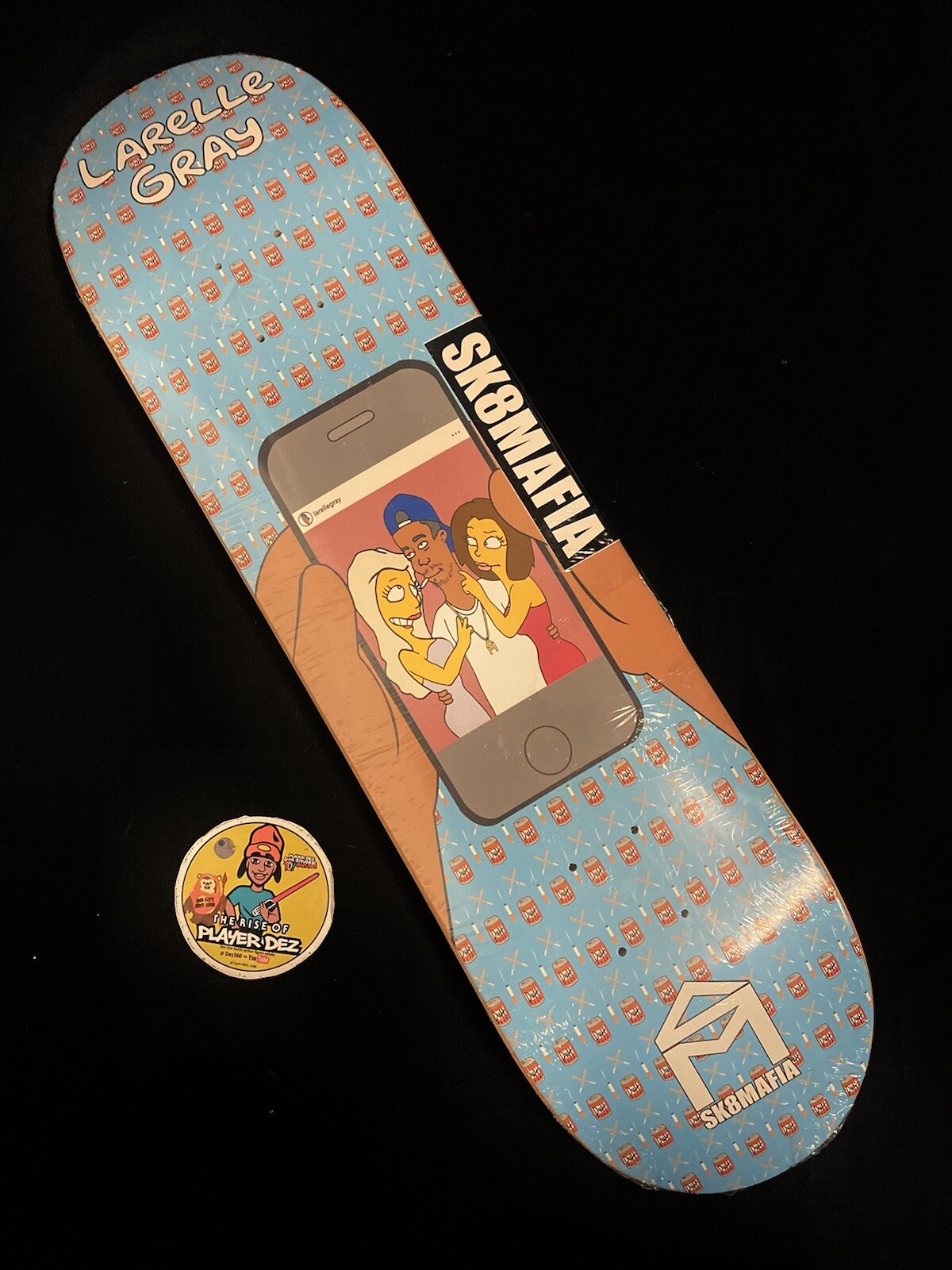 RARE Sk8mafia Larelle Gray Skateboard Deck The Simpsons Pimp Suns | eBay