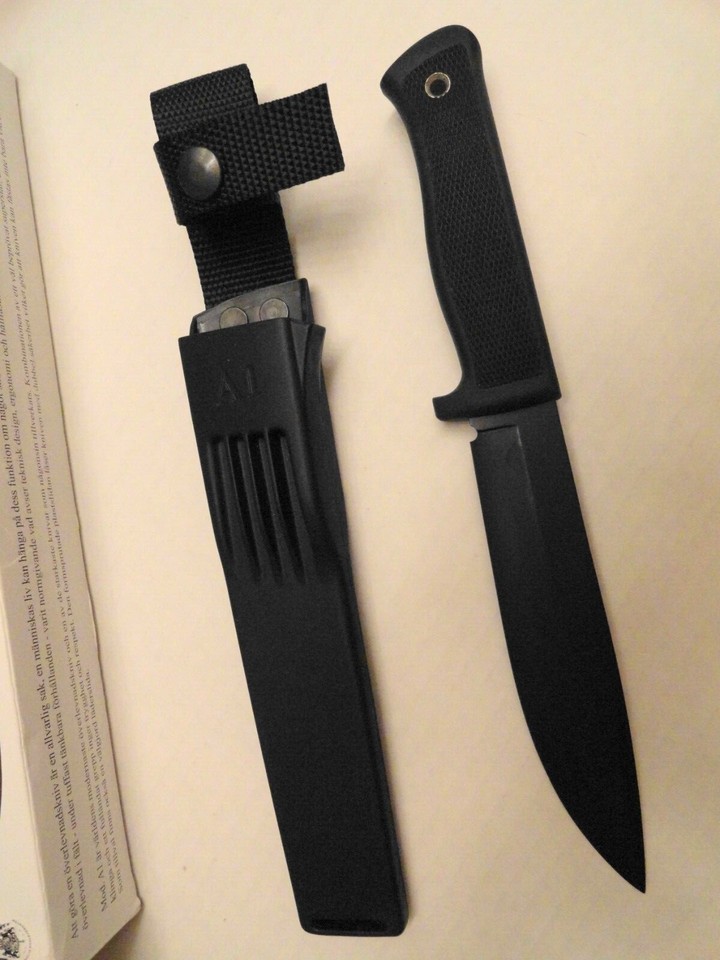 Fallkniven A1 Survival Fixed Knife 6.13" VG-10 Steel Blade Kraton ...