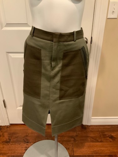 BCBG Max Azria Green Phiona Zipper Pocket Pencil Skirt, Size S | eBay