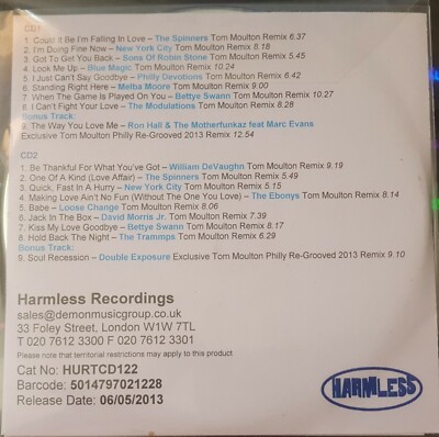 PHILLY REGROOVED 3 - TOM MOULTON REMIXES - 2013 ULTRA RARE 2 DISC PROMO ...