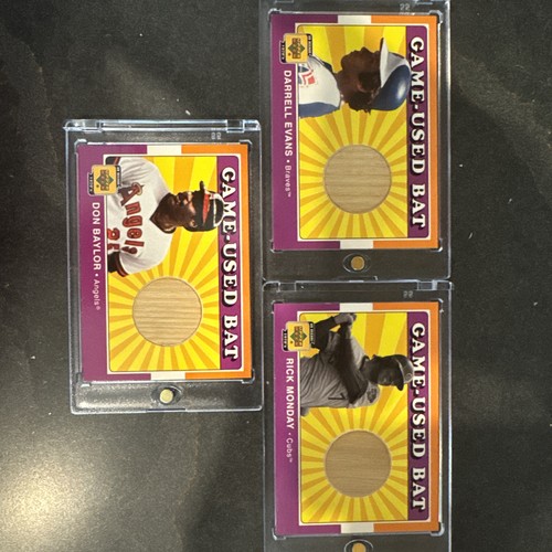 2001 Upper Deck Decade 1970's - Game-Used Bats 3 Player Cards | eBay