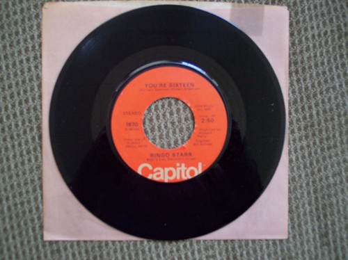 BEATLES/RINGO STARR "YOU'RE SIXTEEN/DEVIL WOMAN" SCARCE 76' ORANGE ...