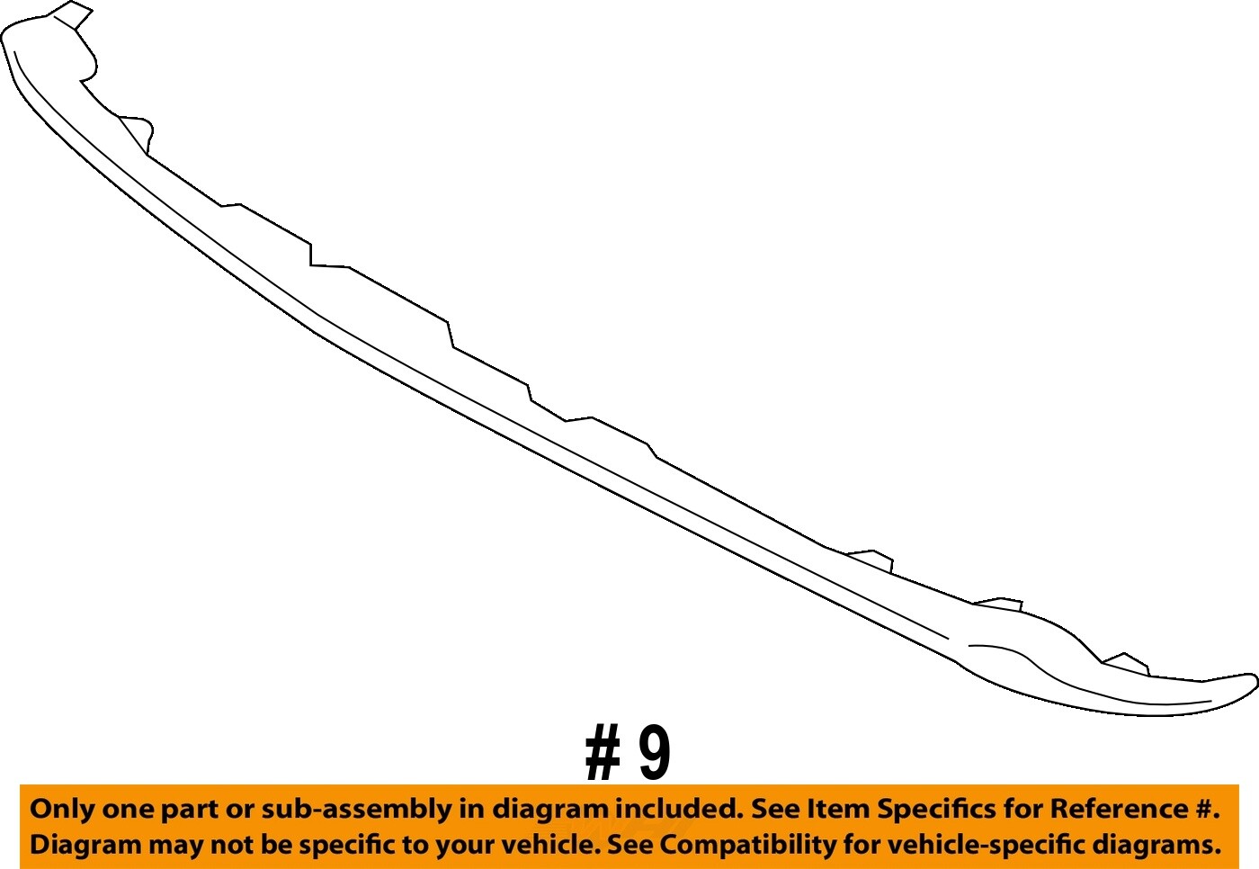 FORD OEM 15-18 Edge Front Bumper Grille-Valance Panel FT4Z8419APTM | eBay