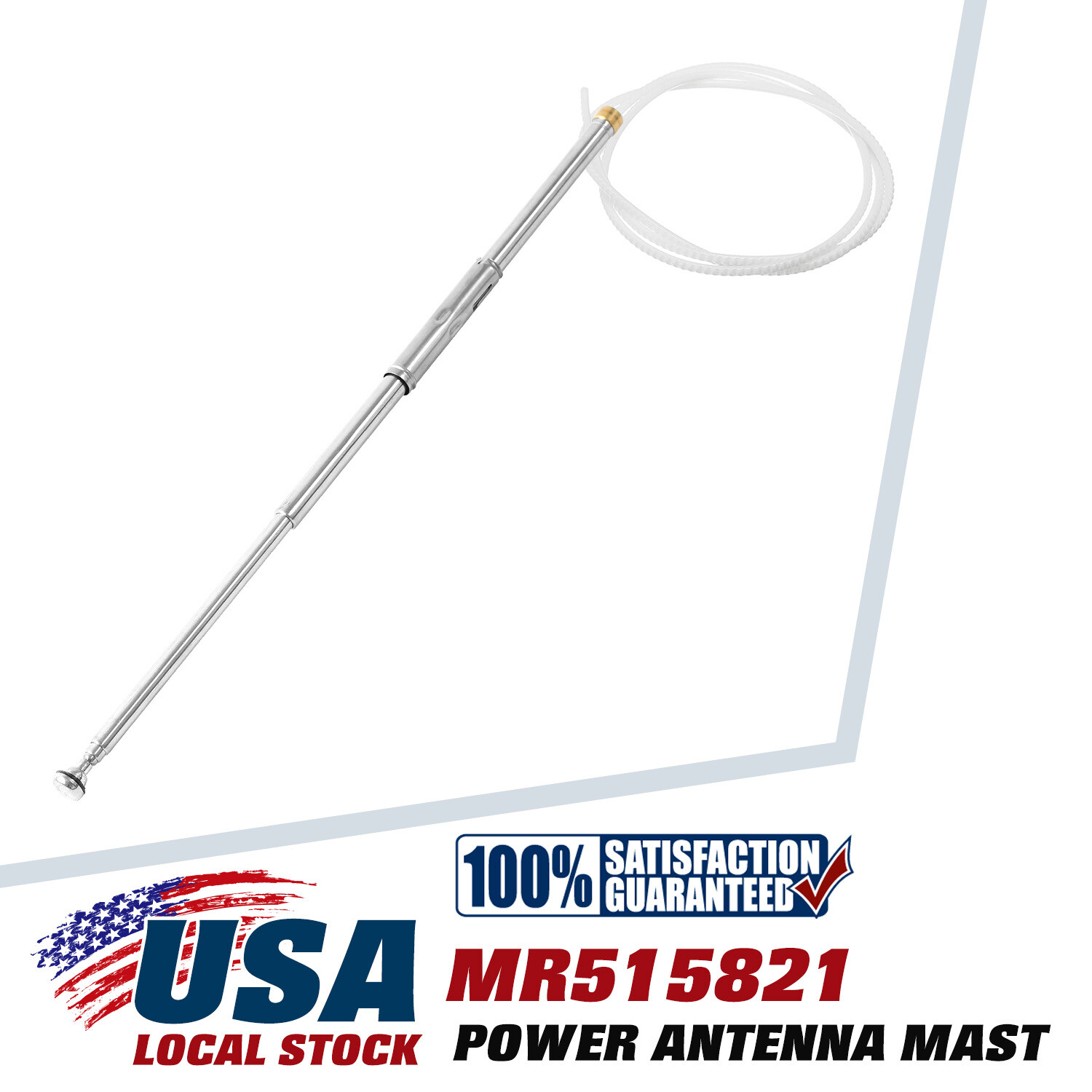 1*Power Antenna Mast Aerial Rod Fit for Mitsubishi Montero Pajero 01-06 ...