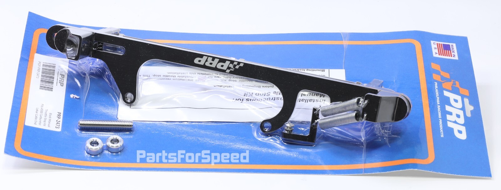 PRP 2473 Manual Throttle Stop Bracket Holley Dominator 4500 Carb Lokar ...