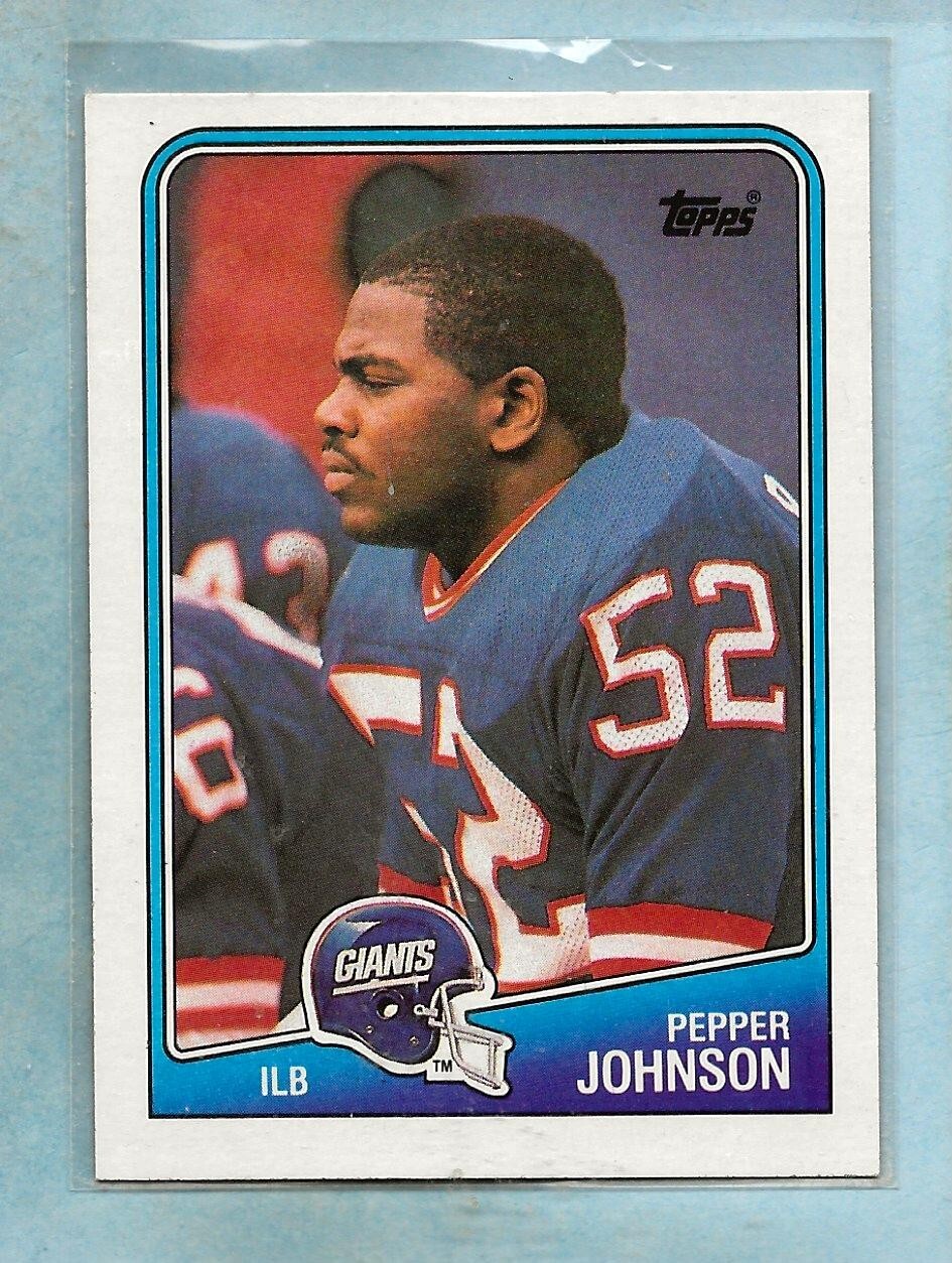 PEPPER JOHNSON - 1988 Topps - #283 - Giants - Comb. Shipping | eBay