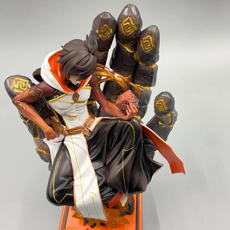 New Genshin Impact Zhongli Figure Toy PVC Collection Model Anime Gift ...