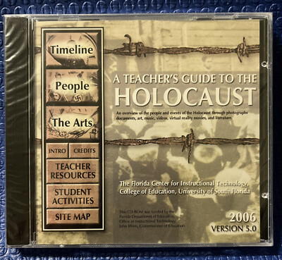 NEW SEALED A Teacher's Guide To The Holocaust USF CD ROM 2006 Version 5 ...