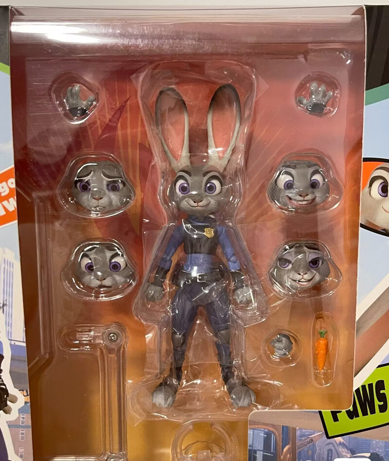 KAIYODO REVOLTECH Zootopia Movie Revo Series Judy Hopps Figure Model ...