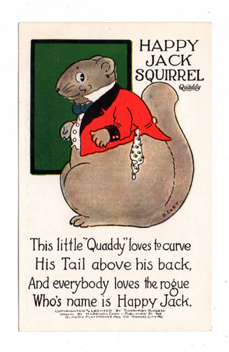 ARTIST HARRISON CADY QUADDY IMAGE FROM THORNTON BURGESS, JACK SQUIRREL ...
