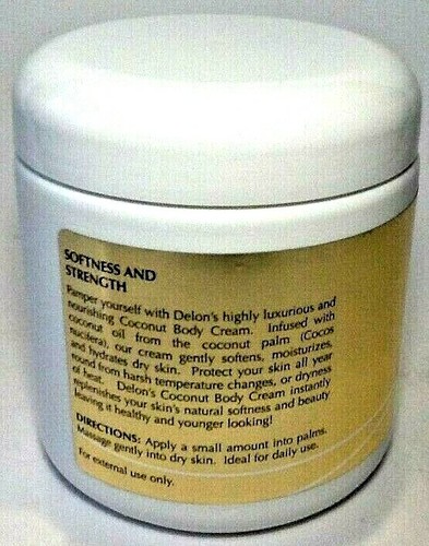 (2 Pack) DELON+ Body Cream with Coconut Oil - 16 oz each | eBay