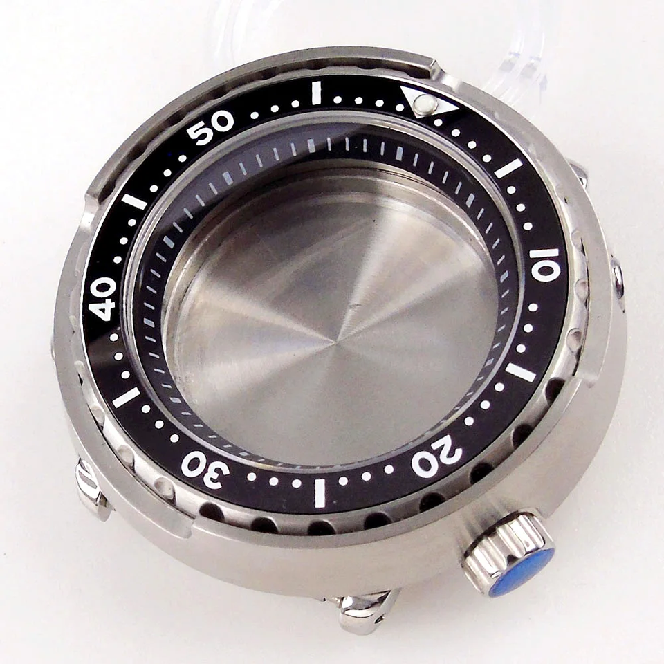 20ATM Diving Steel Watch Case 46.5mm Fit NH35 SKX Watch Parts 4.0 O ...
