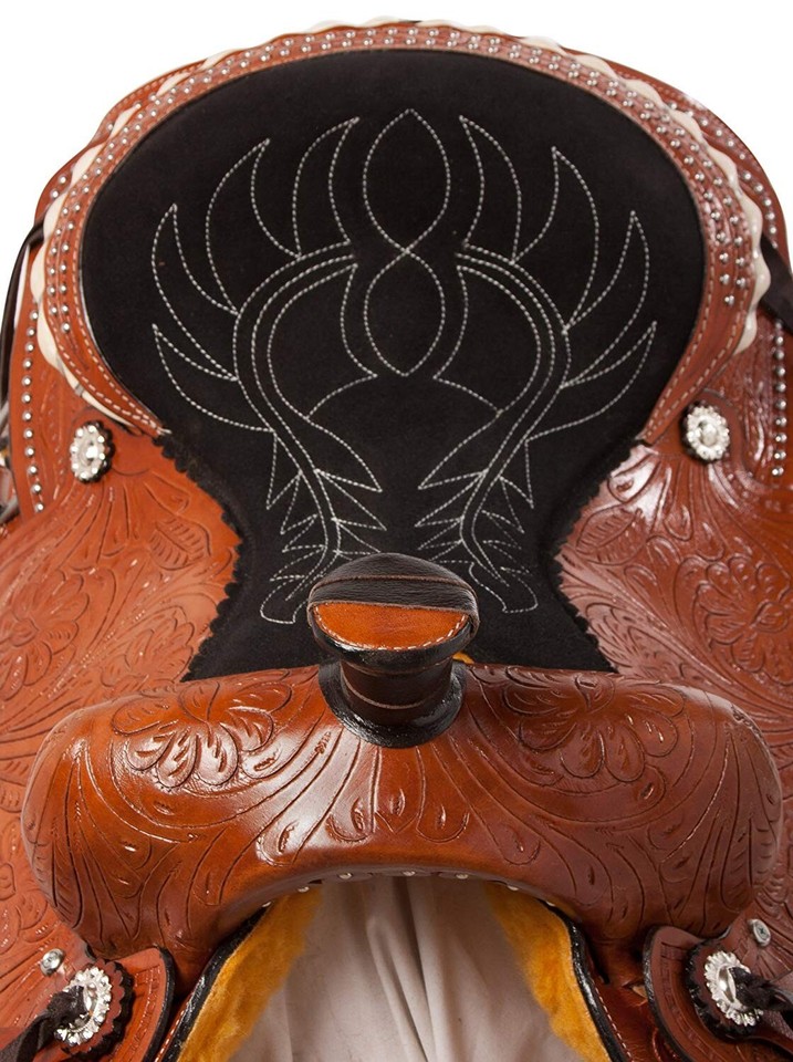 Leather Western Barrel Racing Horse Saddle Premium Quality Tack Set ...
