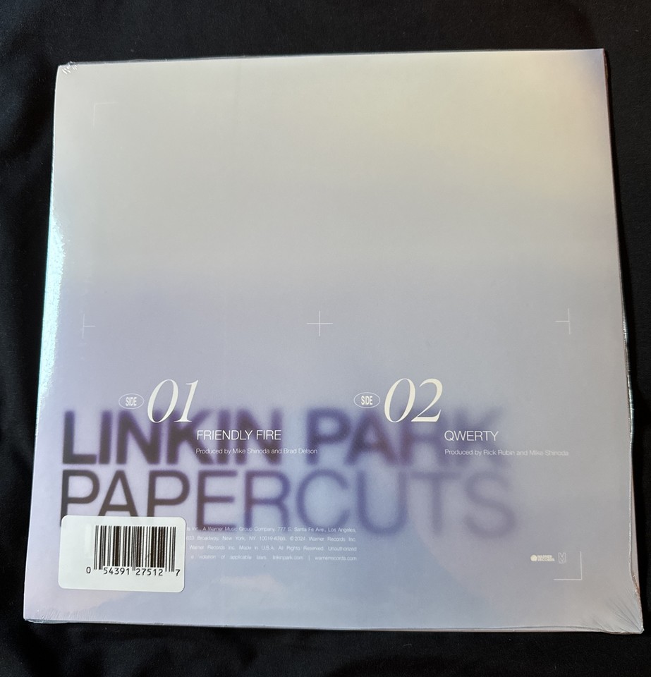 LINKIN PARK FRIENDLY FIRE / QWERTY GLASS CLEAR 10” VINYL LP Limited ...