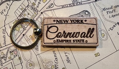 Cornwall New York License Plate Handmade Laser Engraved Keychain | eBay