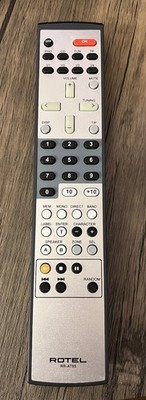 Genuine ROTEL RR-AT95 STEREO RECEIVER REMOTE CONTROL RX-1052 TESTED OEM ...
