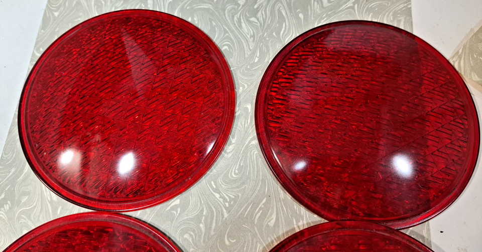 Kopp Glass Red 6 3/8 inch lenses l Diffusing RDL No, 44[ Only Have 1 ...