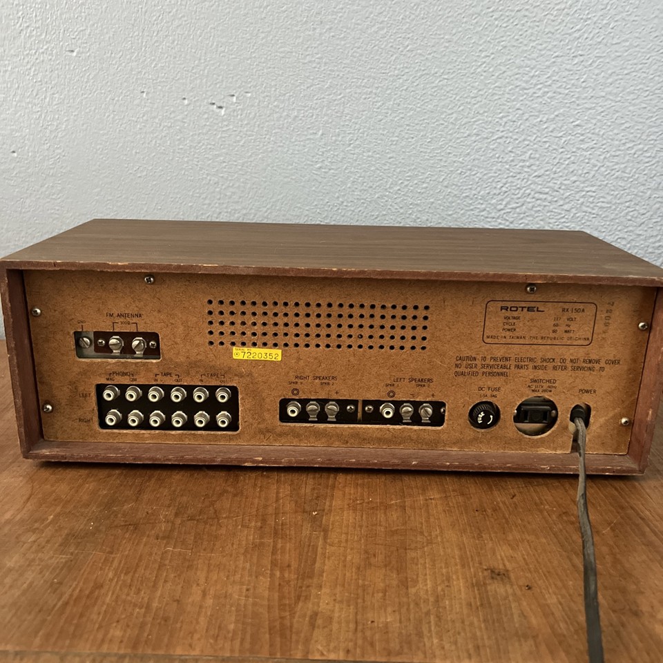 Vintage Rotel RX-150A Stereo Receiver Clean Unit Power Tested | eBay
