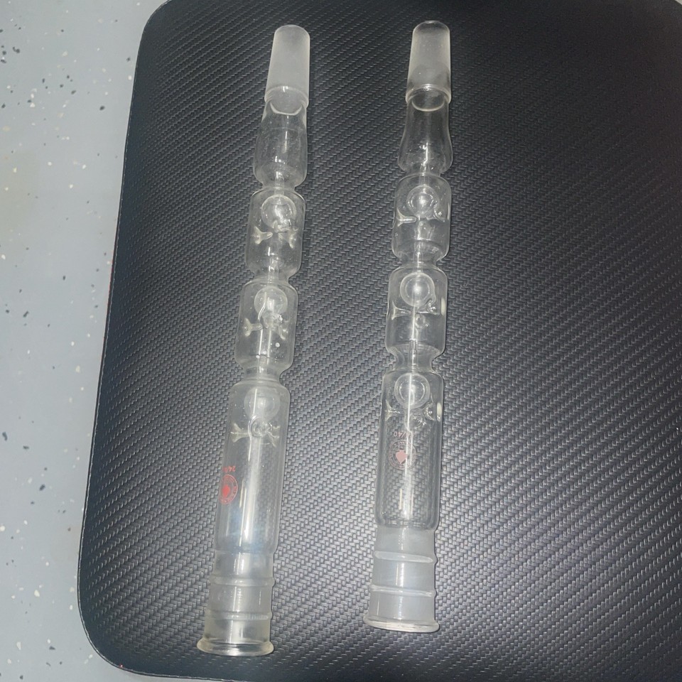 Lot of 2 - Ace Glass 305mm 12” Snyder Distillation Columns 3 Ball 24/40 ...