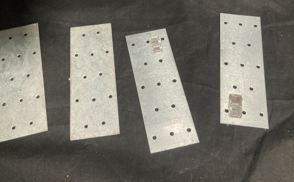 Lot 4 Simpson Strong-Tie 20-Gauge Tie Plate Galvanized 1-13/16-In x 5-In TP15 | eBay