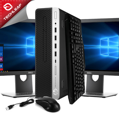 HP Desktop Computer PC i5, up to 32GB RAM, 4TB SSD, 24" LCDs, Windows ...