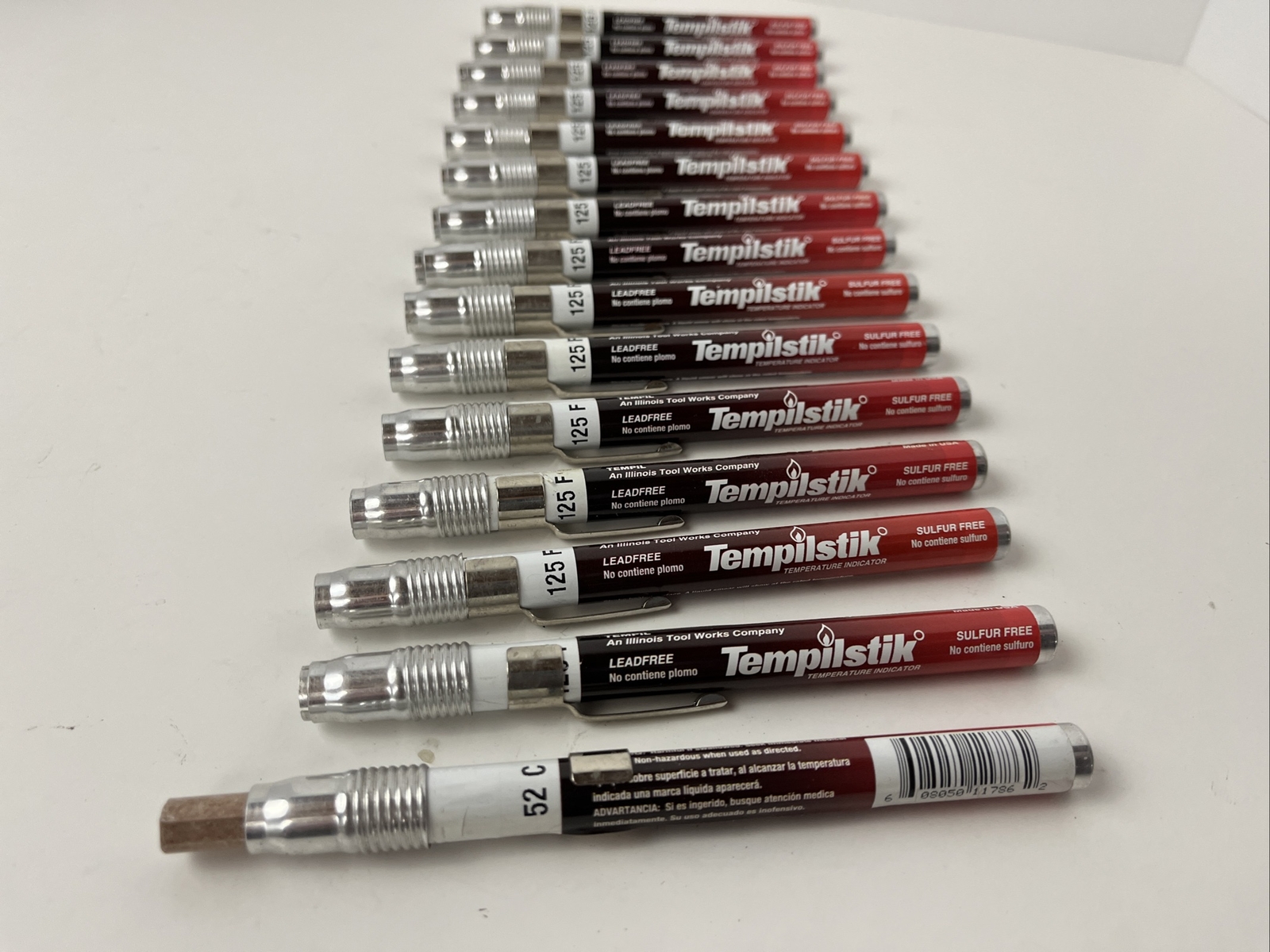 NEW 15 pcs Tempilstik Pro 125°F 52°C Temperature Indicator Sticks ...