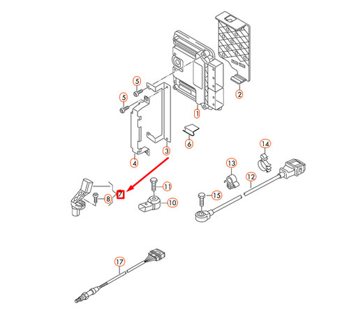 NEW AUDI A1 8X CRANKSHAFT POSITION SENSOR 03C906433E OEM | eBay