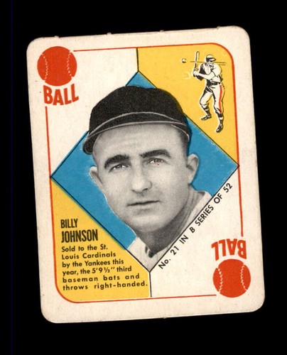 1951 Topps #21 Billy Johnson - NM | eBay