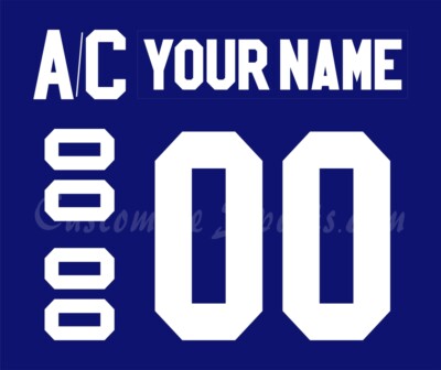 Vancouver Canucks Customized Number Kit For 1977-1978 Blue Uniform | eBay