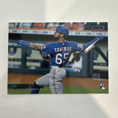 Black Foil Short Print Rookie Leody Taveras 2021 Stadium Club Card RC ...