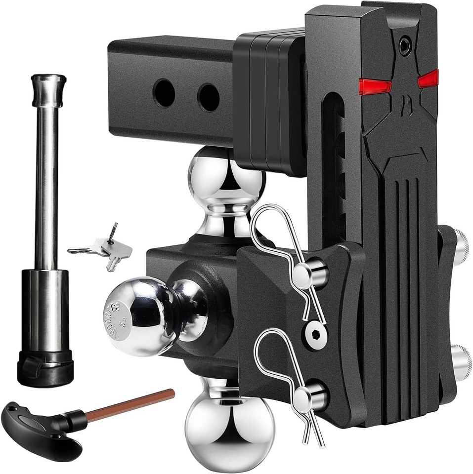 Airbird Adjustable Trailer Hitch 1-7/8 & 2" & 2-5/16" Ball 2.5 ...