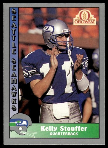 1990 Pacific Oroweat Seattle Seahawks Kelly Stouffer Seattle Seahawks ...