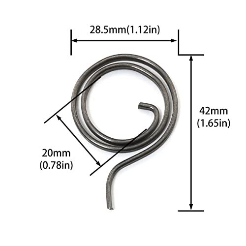 4pcs Flat Coil Spring Torsion Spiral 20mm ID 29mm OD Turn Replacement ...