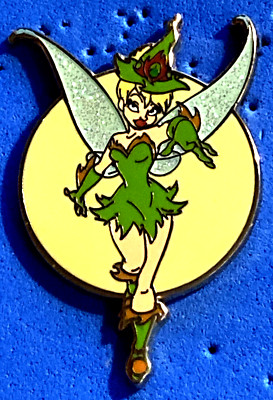 DISNEY WDW 2011 TINKER BELL DRESSED AS A WITCH WITH A YELLOW MOON ...