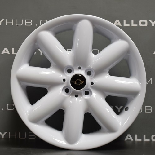 GENUINE MINI COOPER S CROWN R56 17" INCH WHITE ALLOY WHEELS X4, R50/R53 ...