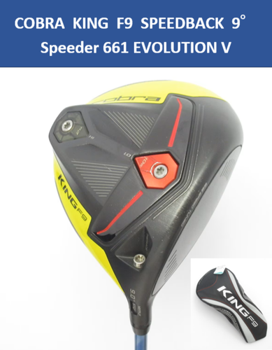 Cobra KING F9 SPEEDBACK 9.0° Driver RH Speeder 661 EVOLUTION V S Flex w ...