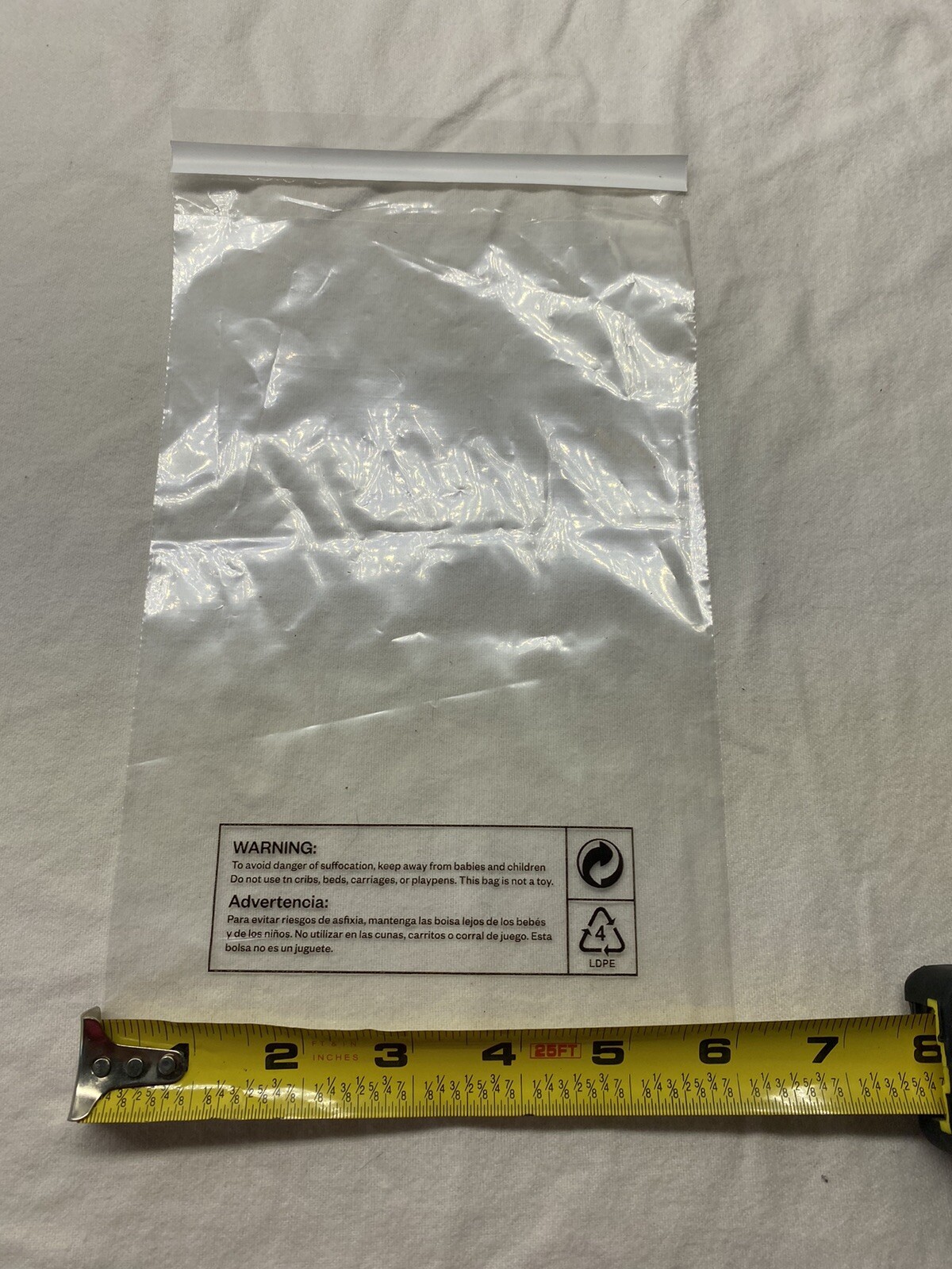 165- 6x9 Clear Bags Resealable Suffocation Warning Poly Merchandise Bag ...