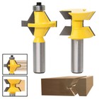 2 Bit Tongue and Groove Edge Banding Router Bit Set - 1/2" Shank | eBay