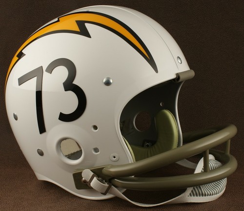 SAN DIEGO CHARGERS 1961-1973 NFL Riddell TK Suspension Football Helmet ...